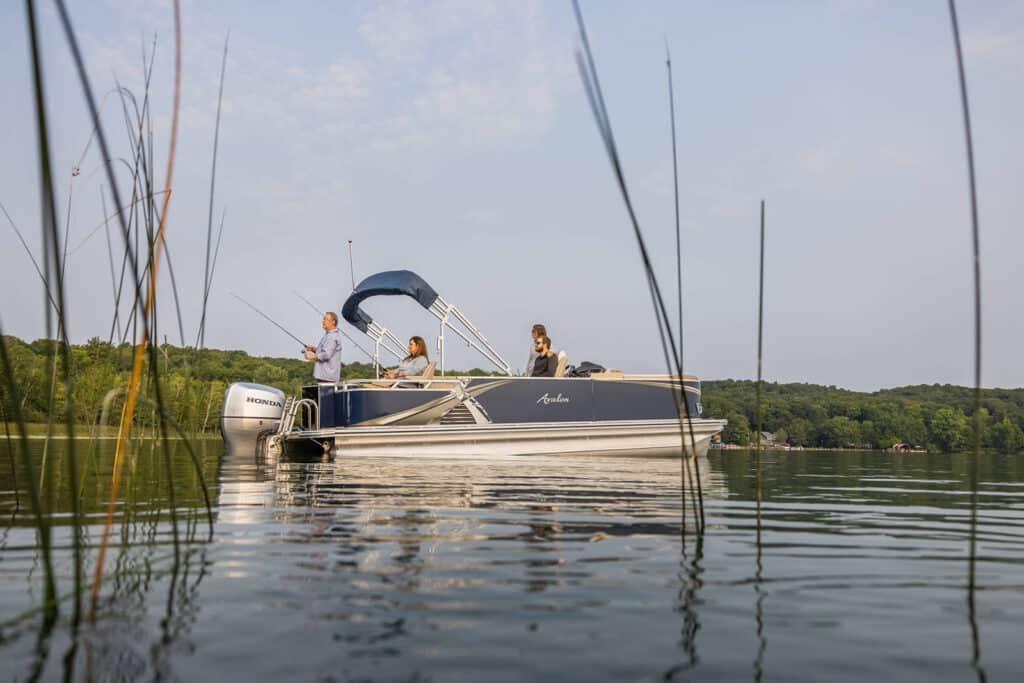 Find Your Perfect Fishing Pontoon Boat | Avalon Fishing Pontoon Boats ...