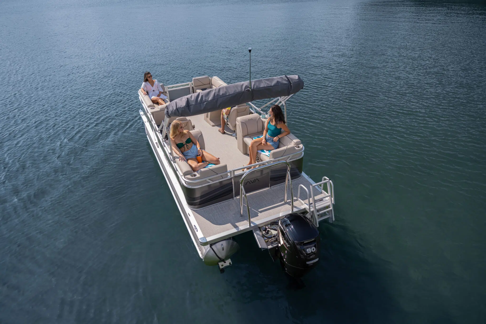 Venture Pontoon Boats: Compact Fishing Boats - Avalon Pontoon Boats